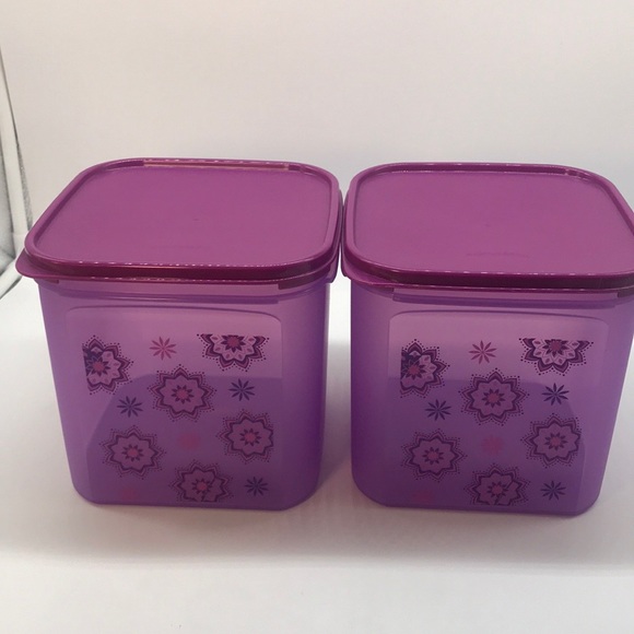 Tupperware | Kitchen | Tupperware Modular Mates Square 3 Set Of 2 ...